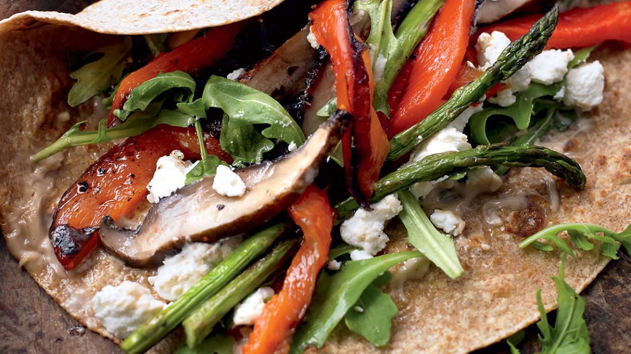 Grilled Vegetable Wrap With Balsamic Mayo Recipe - Eat This Not That