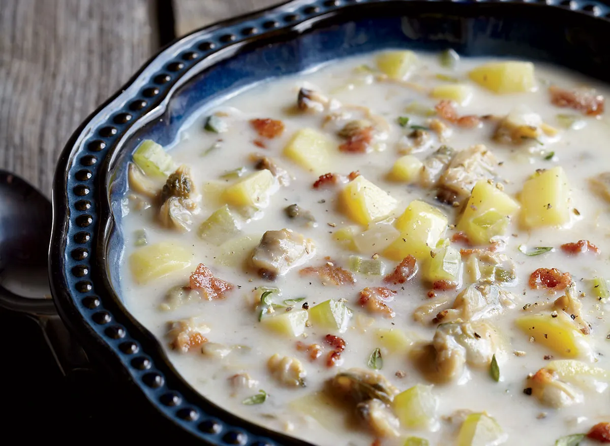 Low-Calorie Creamy Clam Chowder Recipe — Eat This Not That