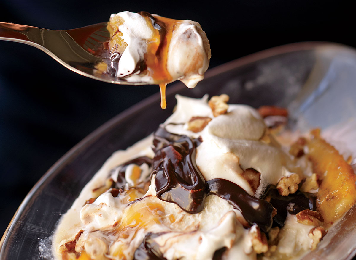 Warm Banana Split Recipe In Rum Sauce — Eat This Not That