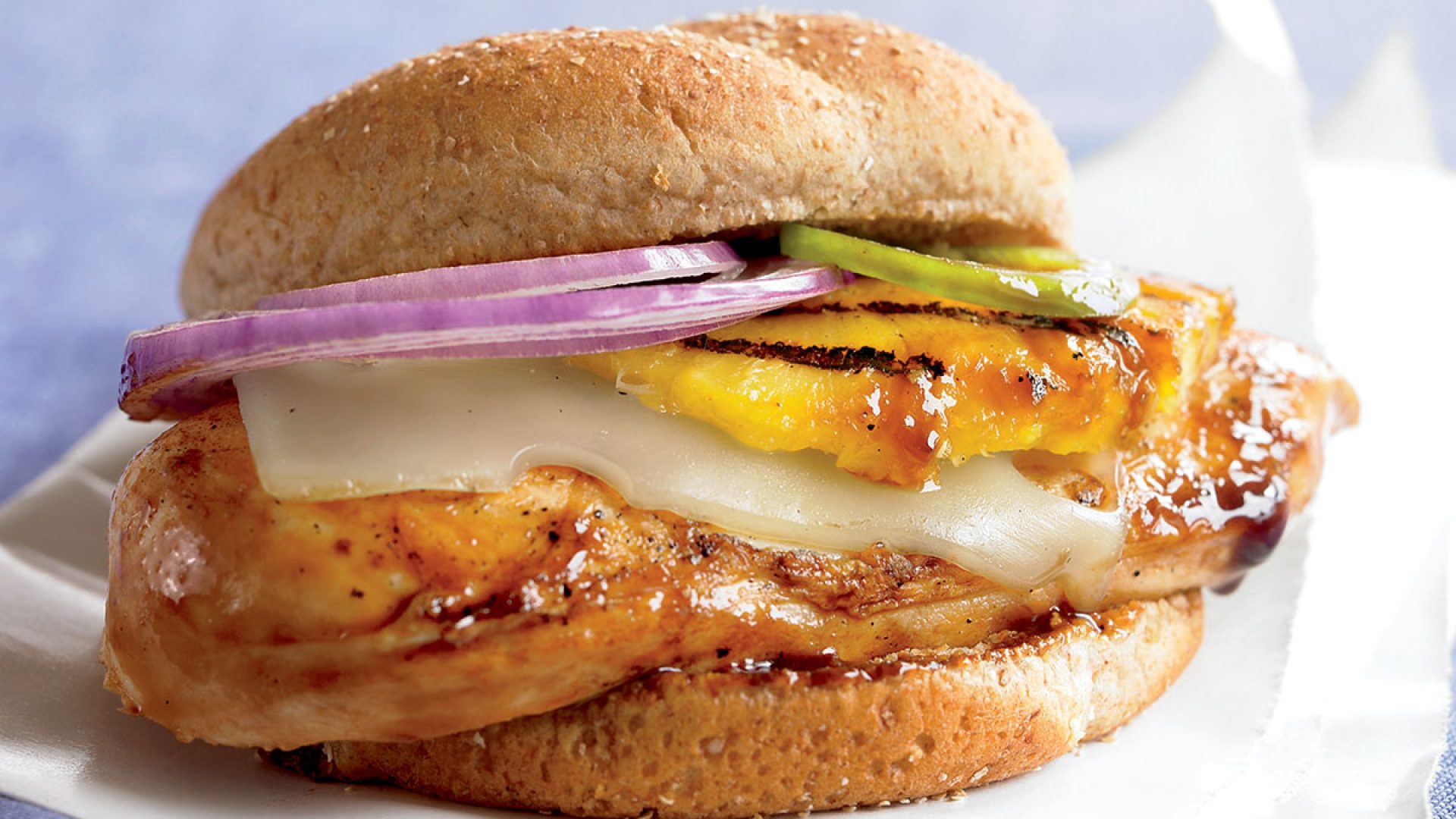 Grilled Chicken and Pineapple Sandwich Recipe - Eat This Not That