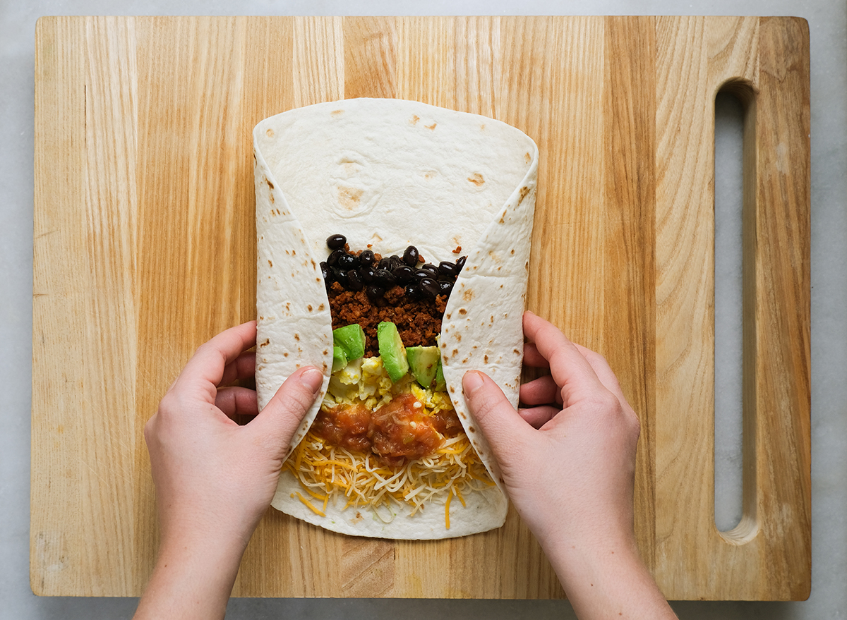 How to Fold a Burrito So None of Your Filling Falls Out — Eat This Not That