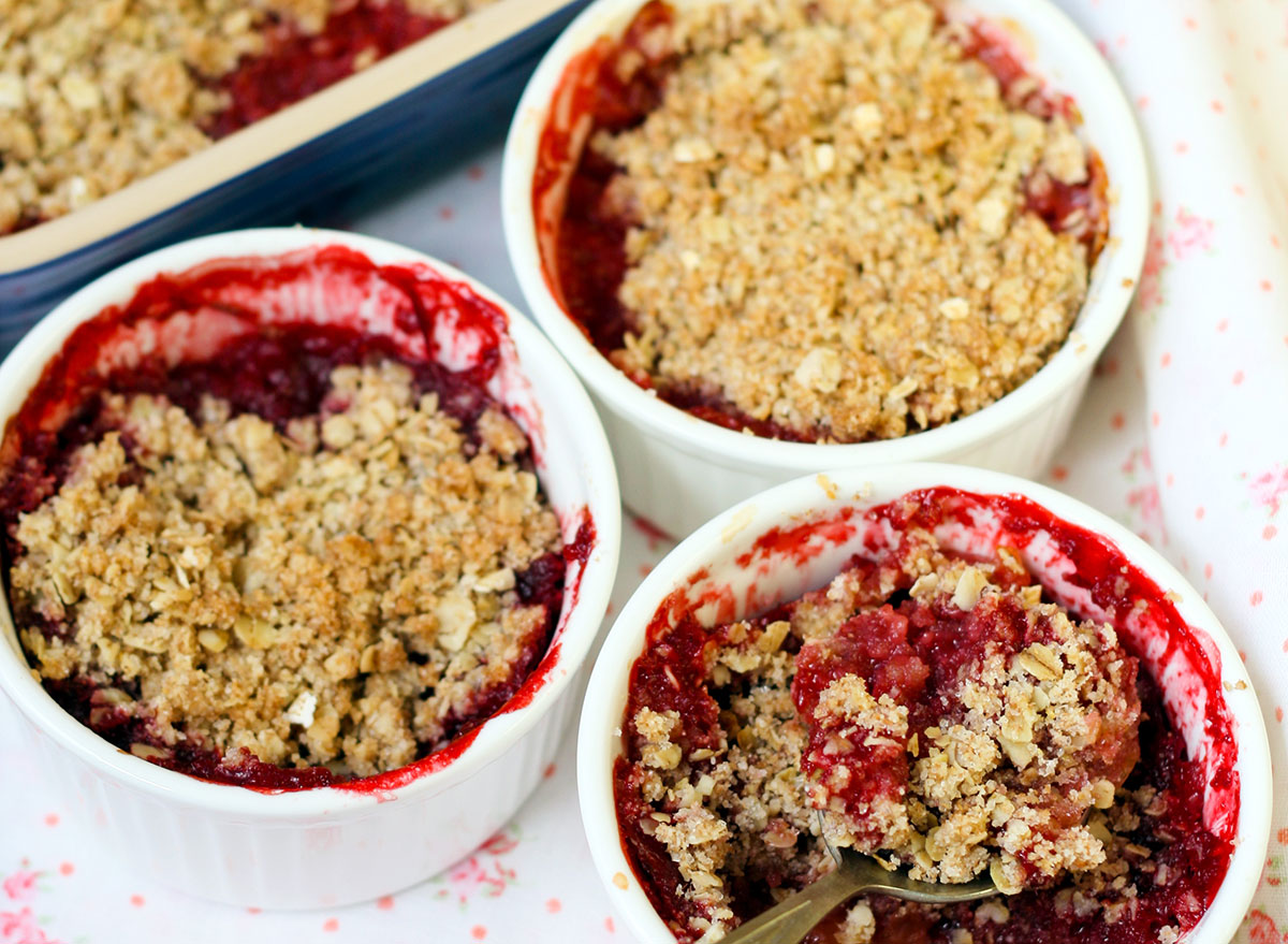 The Perfect Summertime Strawberry Spice Crisp — Eat This Not That
