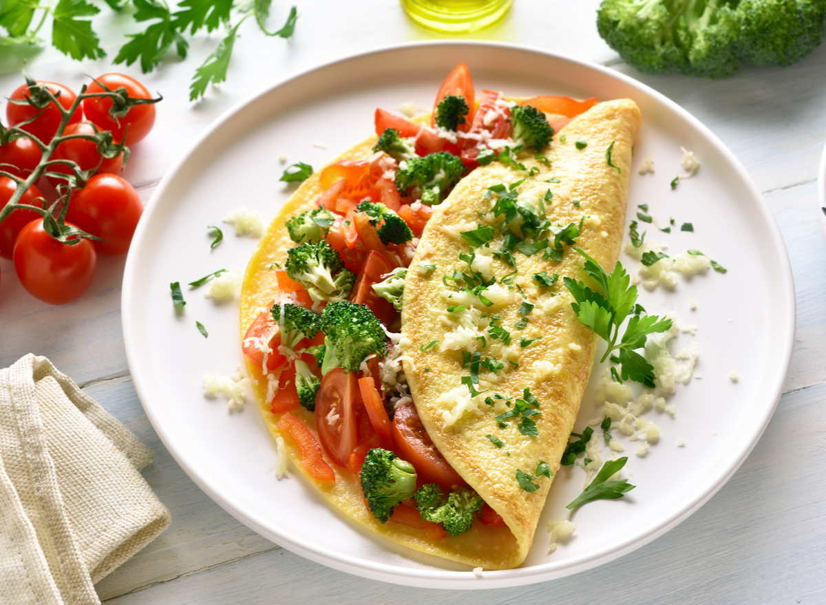 Egg White Veggie Omelet