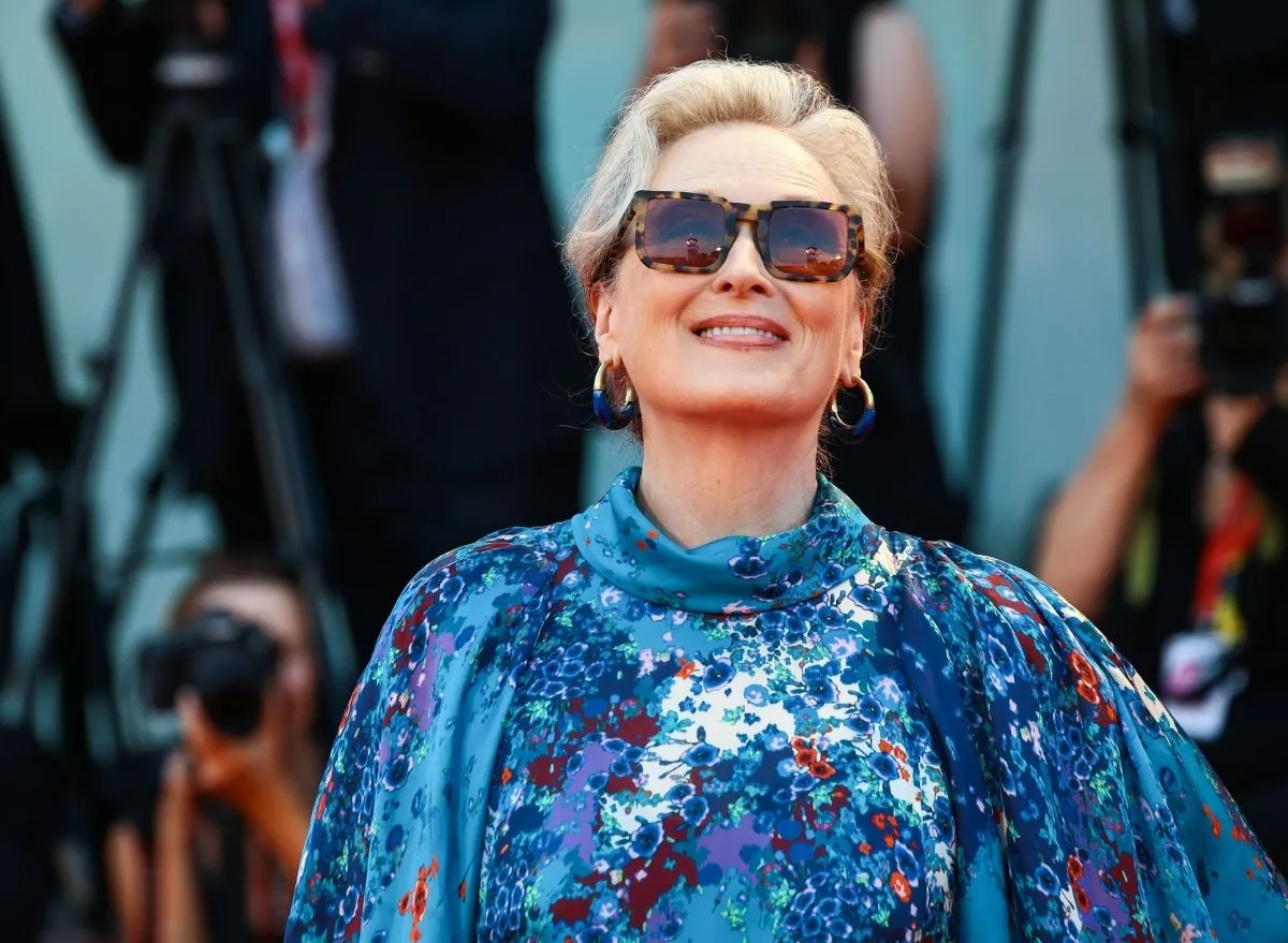 Meryl Streep Oscars 2022 Pizza