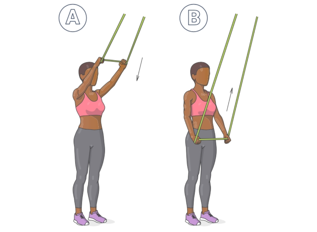 9 Easy Resistance Band Exercises To Melt Armpit Pooch Fat