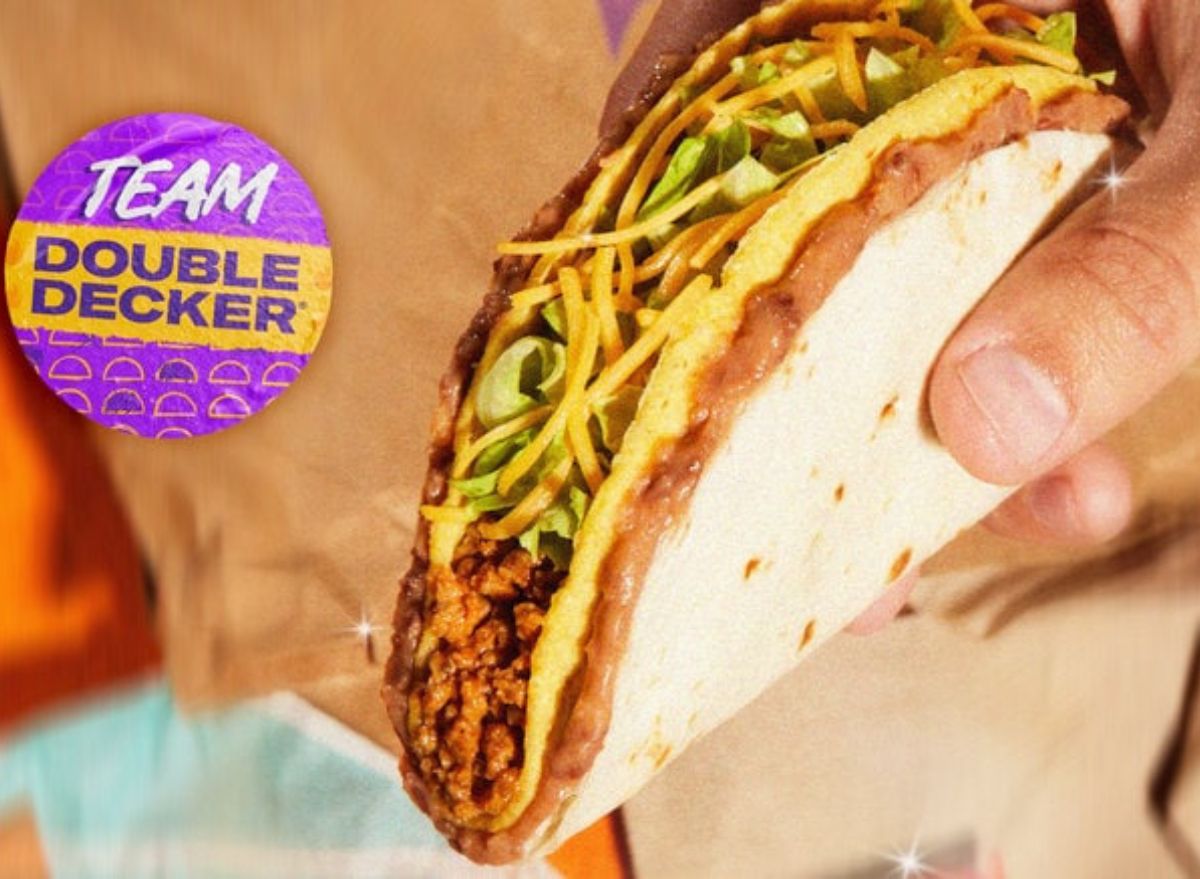 Taco Bell's Popular Double Decker Taco Is Back & Available Now