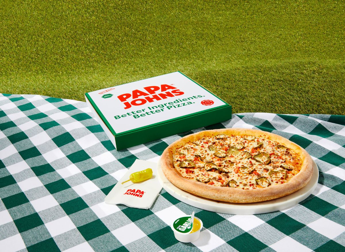 Papa Johns Iconic Burger Pizza Is Back on the Menu