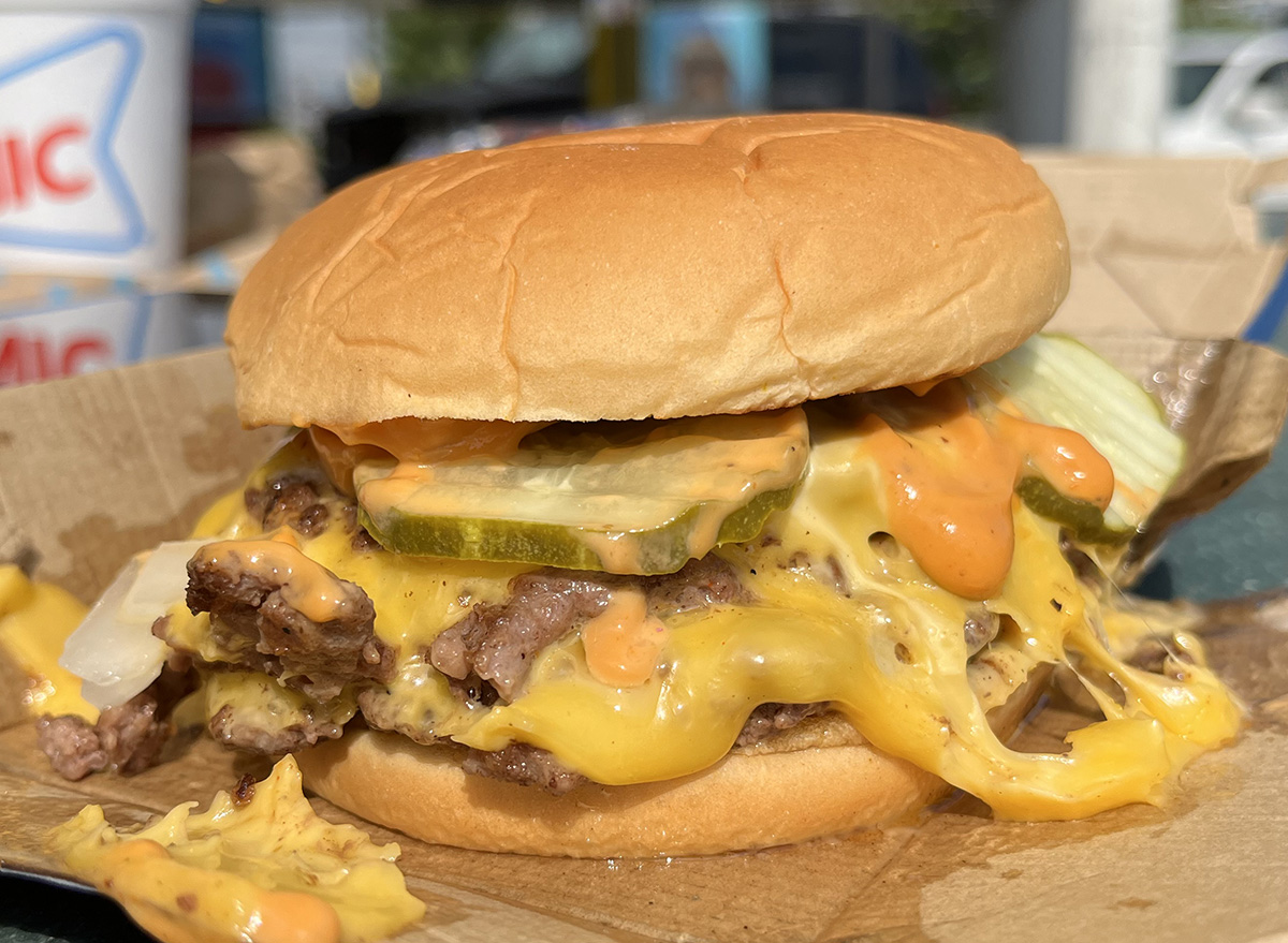 I Tried Sonic's New Premium Burger & It's Missing One Thing