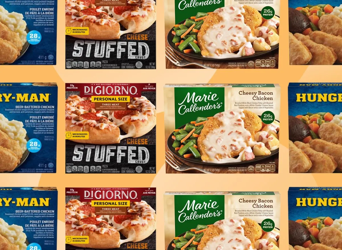 15 High-Sodium Frozen Meals To Leave on Grocery Shelves
