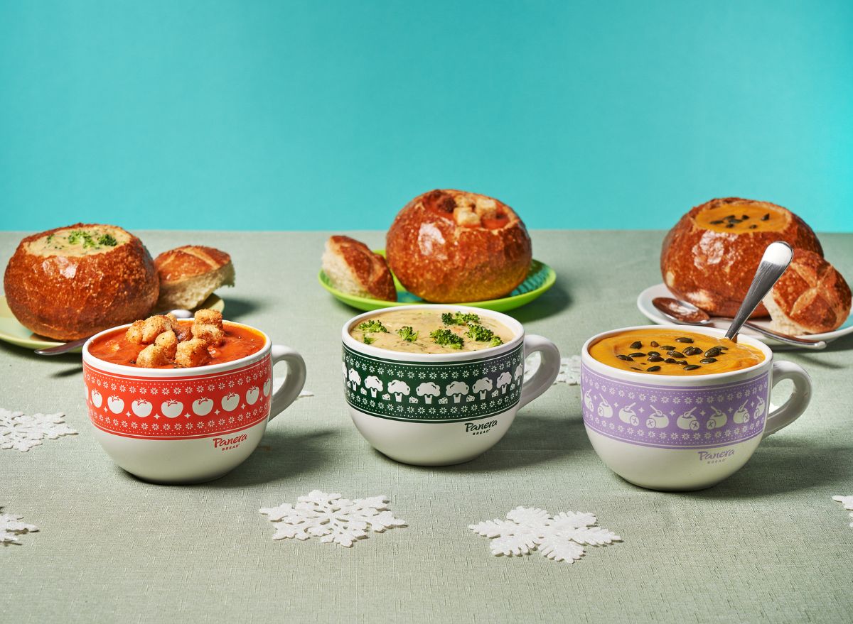Panera's Sold-Out Holiday Soup Cups Are Back Today