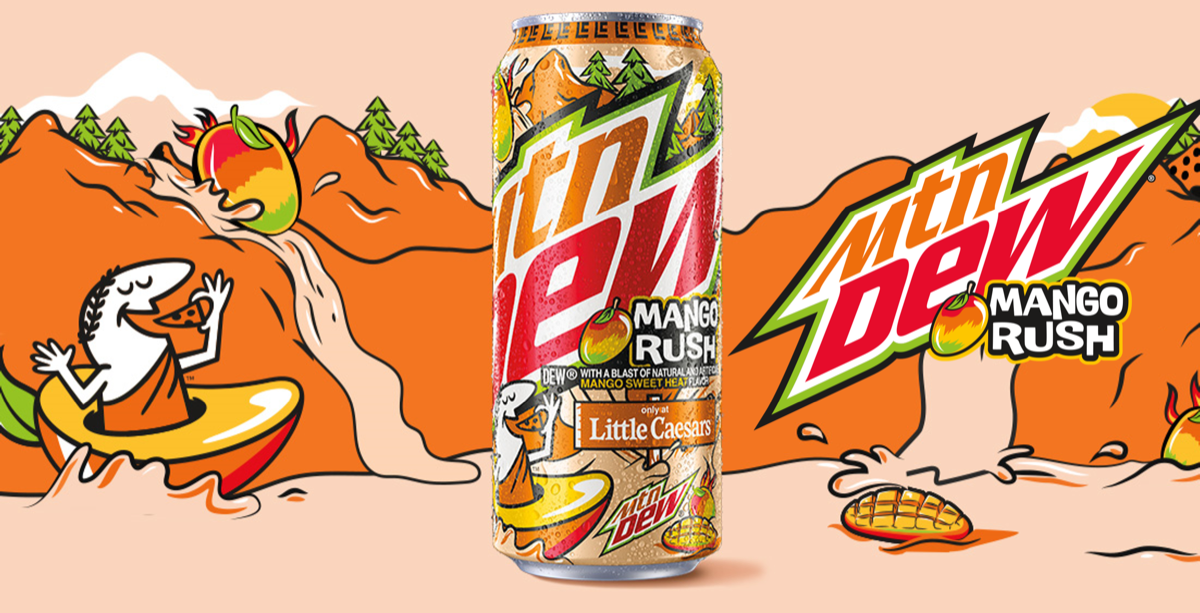 Mountain Dew Just Dropped a New Mango Flavor Only at Little Caesars