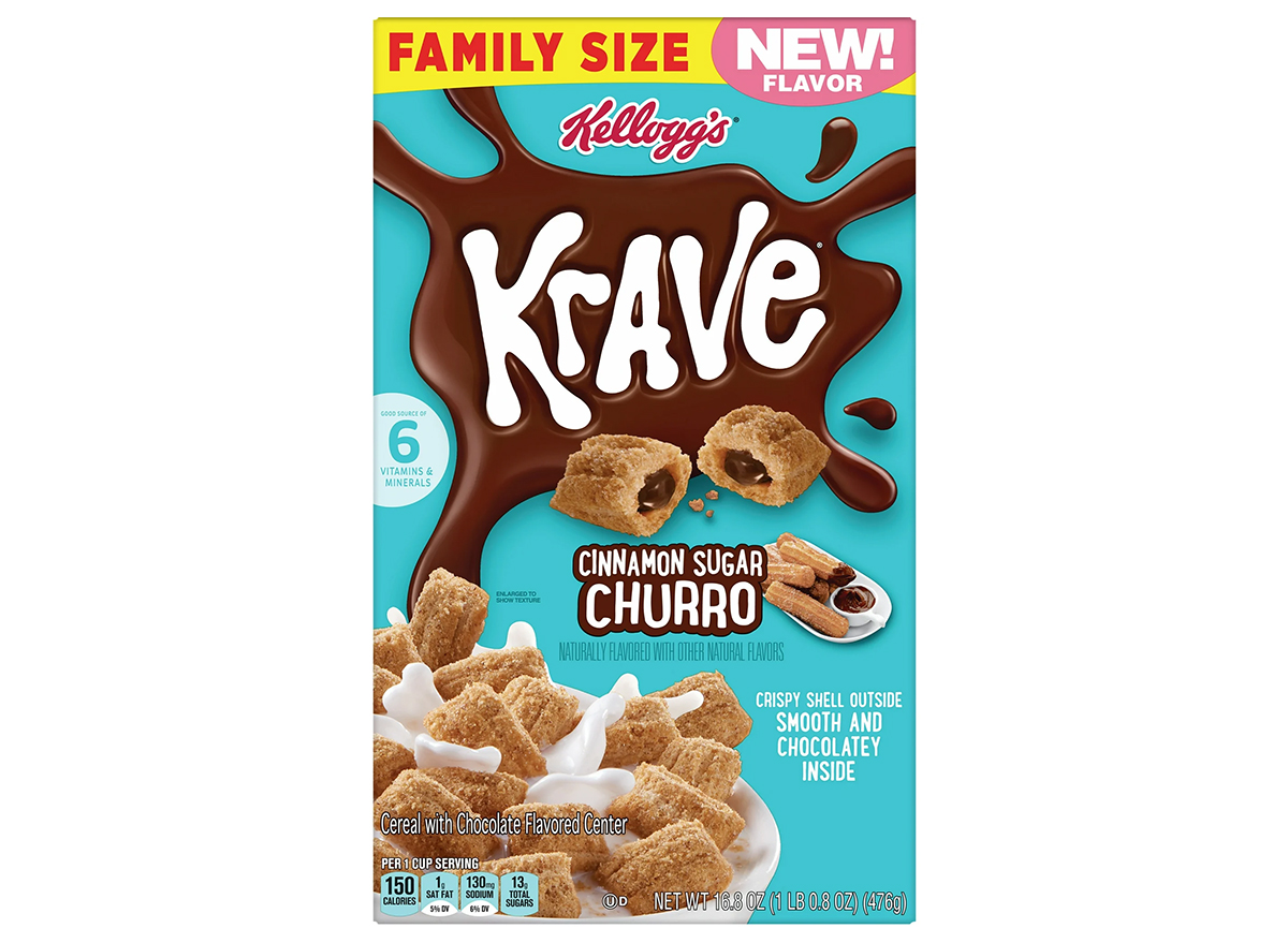 Kellogg's Just Introduced a Wild New Krave Flavor, Cinnamon Sugar Churro