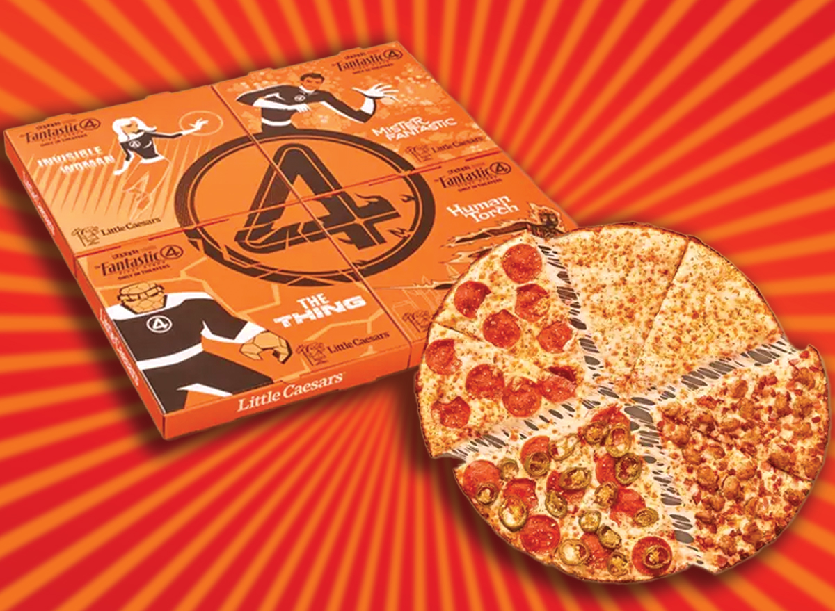 Little Caesars Launches New Fantastic Four Pizza With Four Toppings