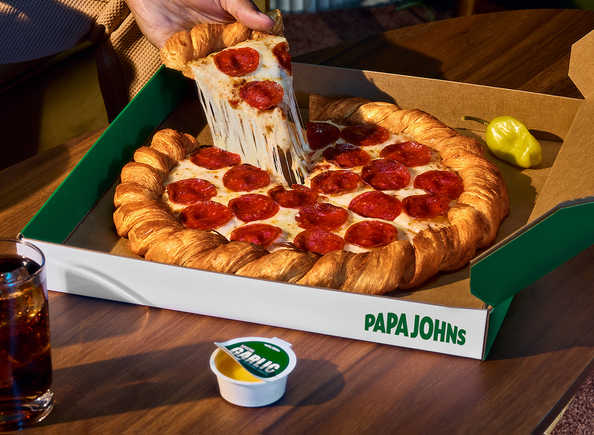 Papa John’s Just Launched a Wild New Croissant Pizza