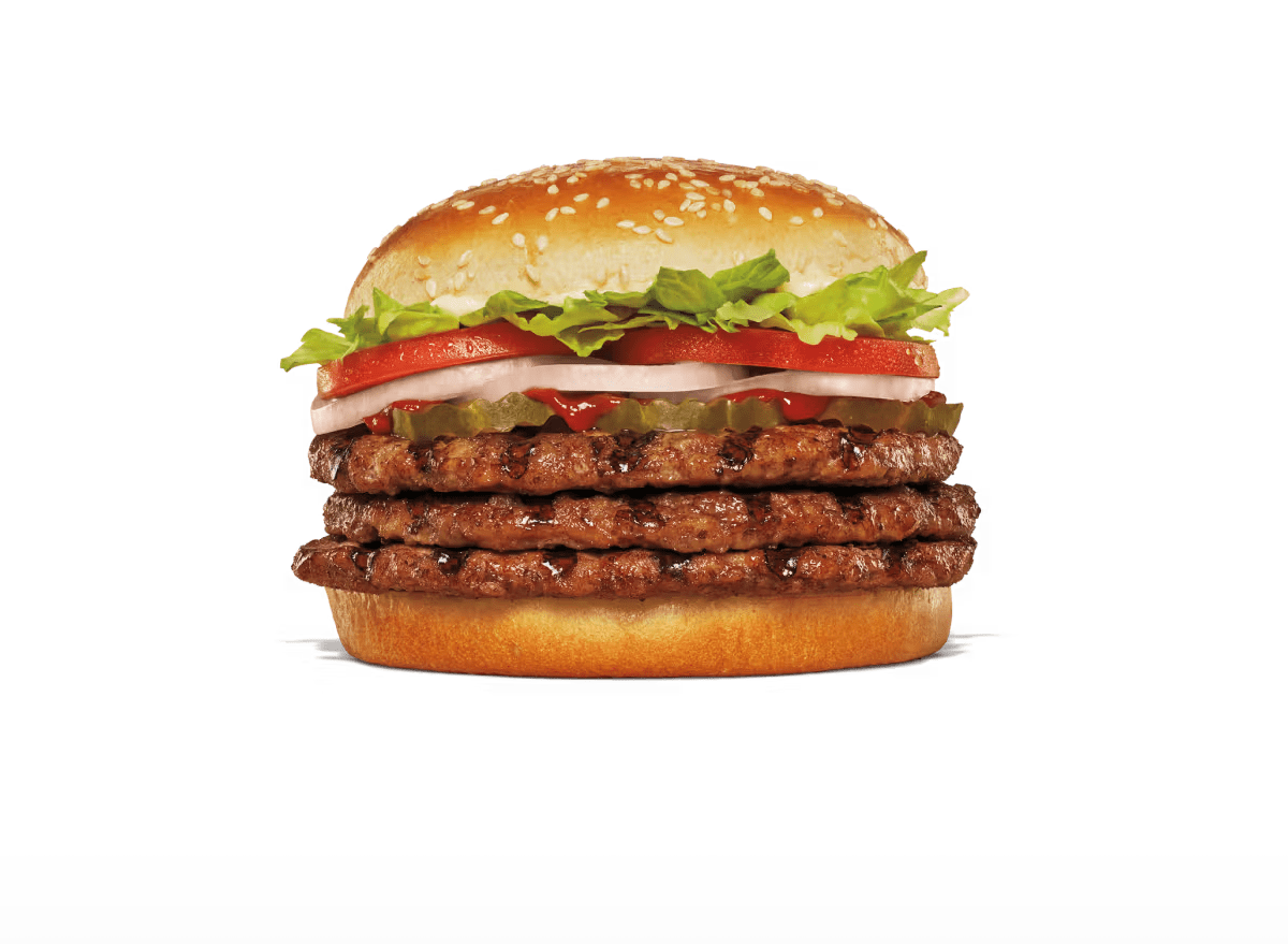 7 Chain Restaurant Burgers With the Most Calories in America